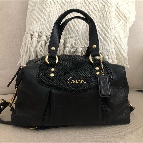 Coach | Bags | Coach Leather And Faux Snakeskin Purse | Poshmark